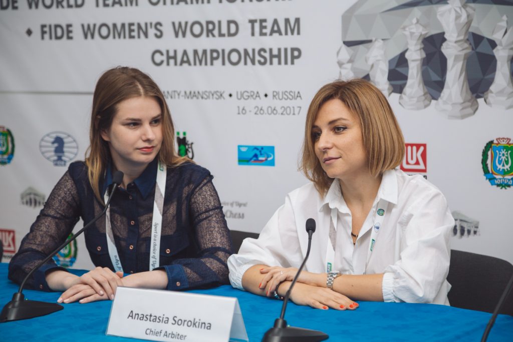 Anastasia Sorokina: The organization of this tournament is superb ...